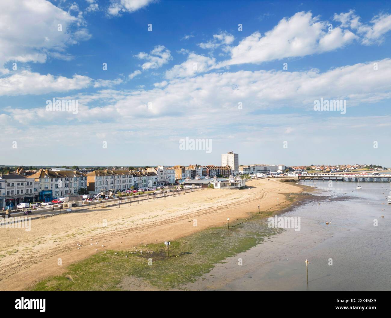 aerial view of herne bay seafront on the north kent coast Stock Photo ...