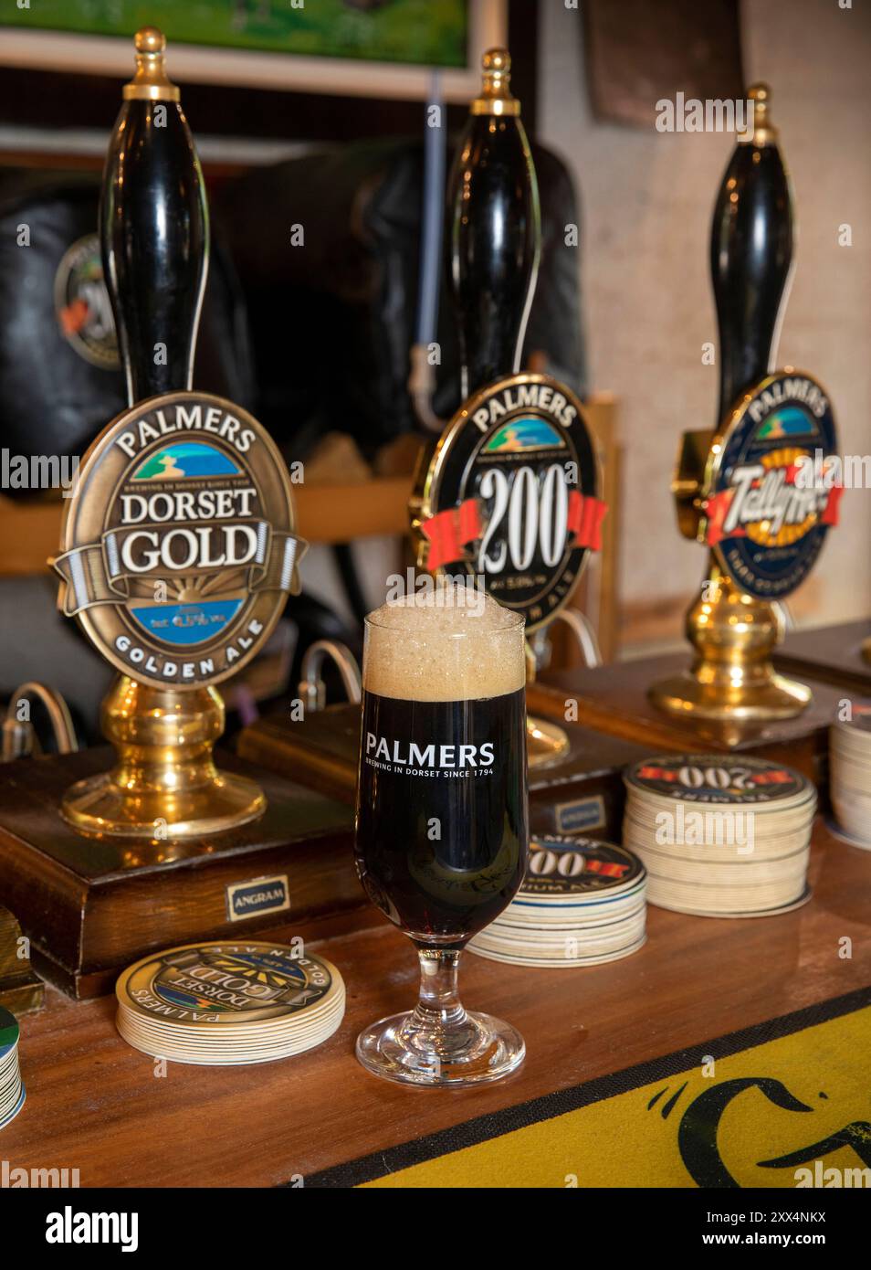 UK England, Dorset, Bridport, Palmer’s Brewery, traditional beers Stock ...