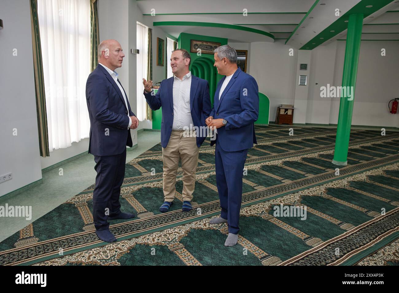 Berlin, Germany. 22nd Aug, 2024. Kai Wegner (left, CDU), Governing ...