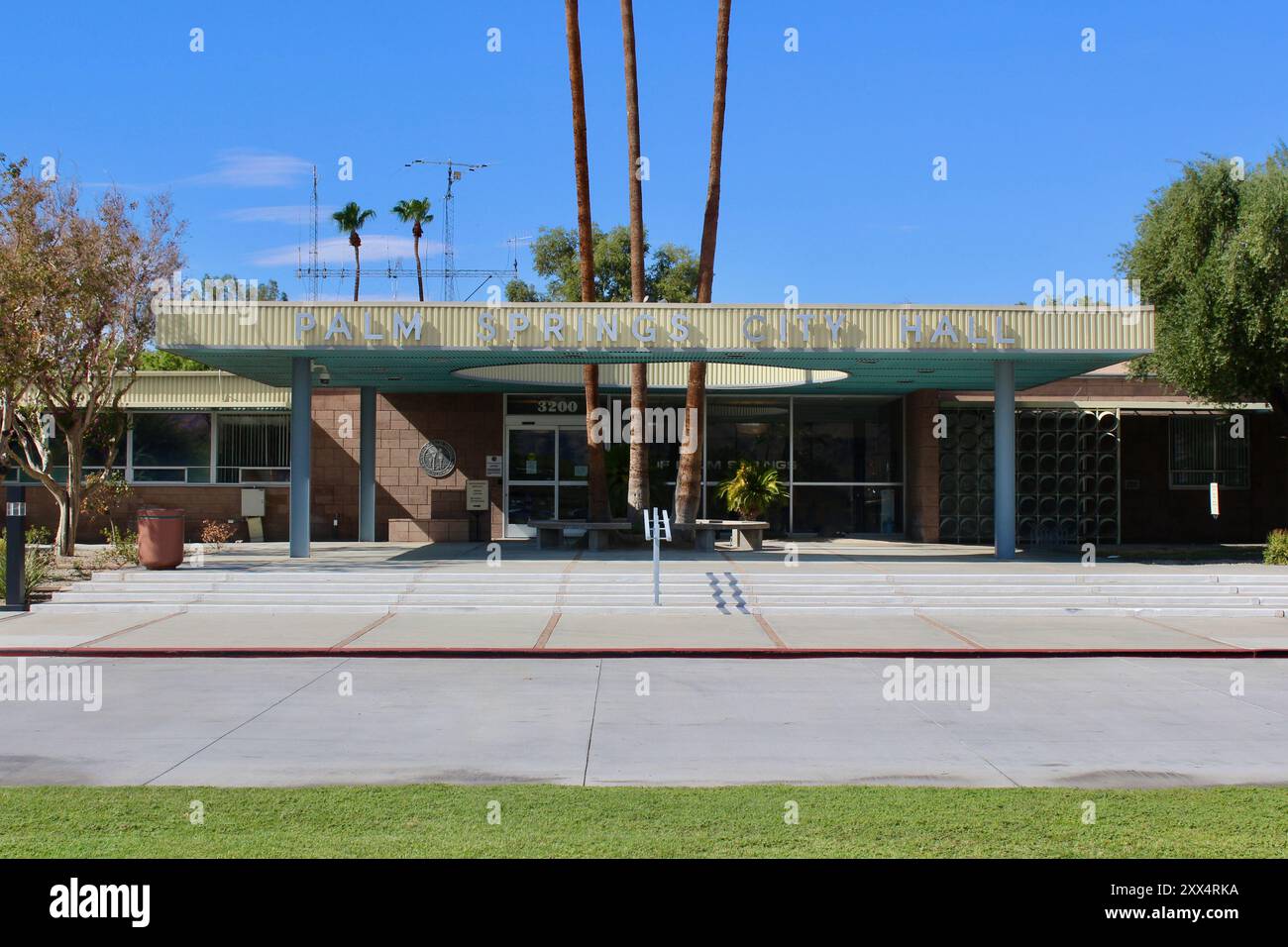 Palm Springs City Hall, Palm Springs, California Stock Photo - Alamy