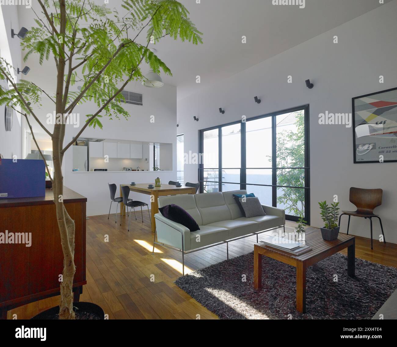 Loft open space in a young home in Tokyo, Japan Stock Photo - Alamy