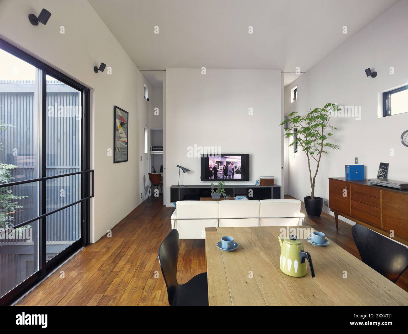 Loft open space in a young home in Tokyo, Japan Stock Photo - Alamy
