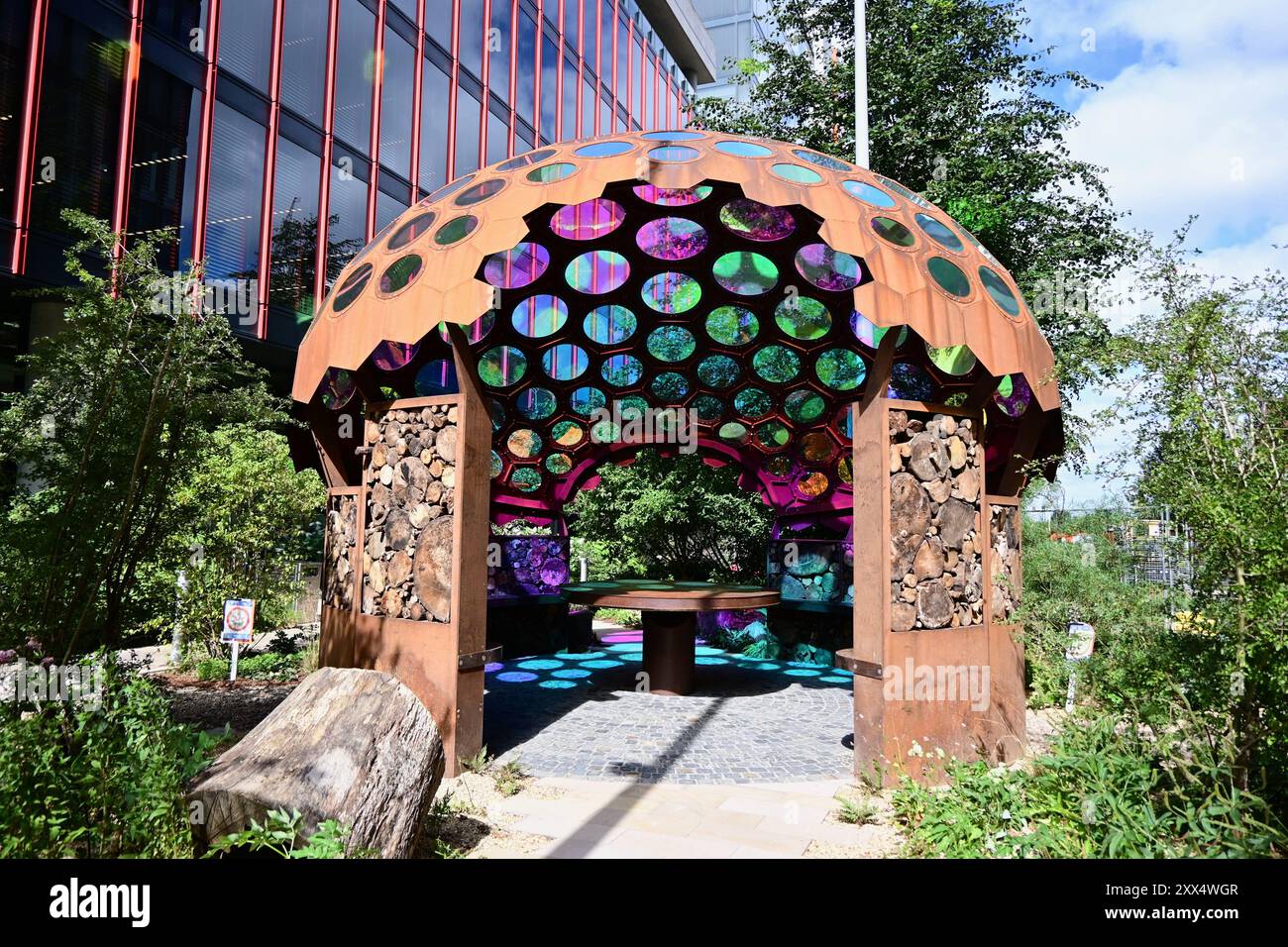 Bug Hut in the Queen Elizabeth Olympic Park, Stratford, London Stock ...