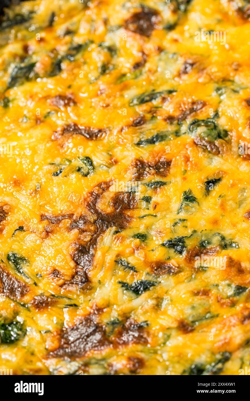 Healthy Baked Spinach Maria Dip with Cheese and Toast Stock Photo - Alamy