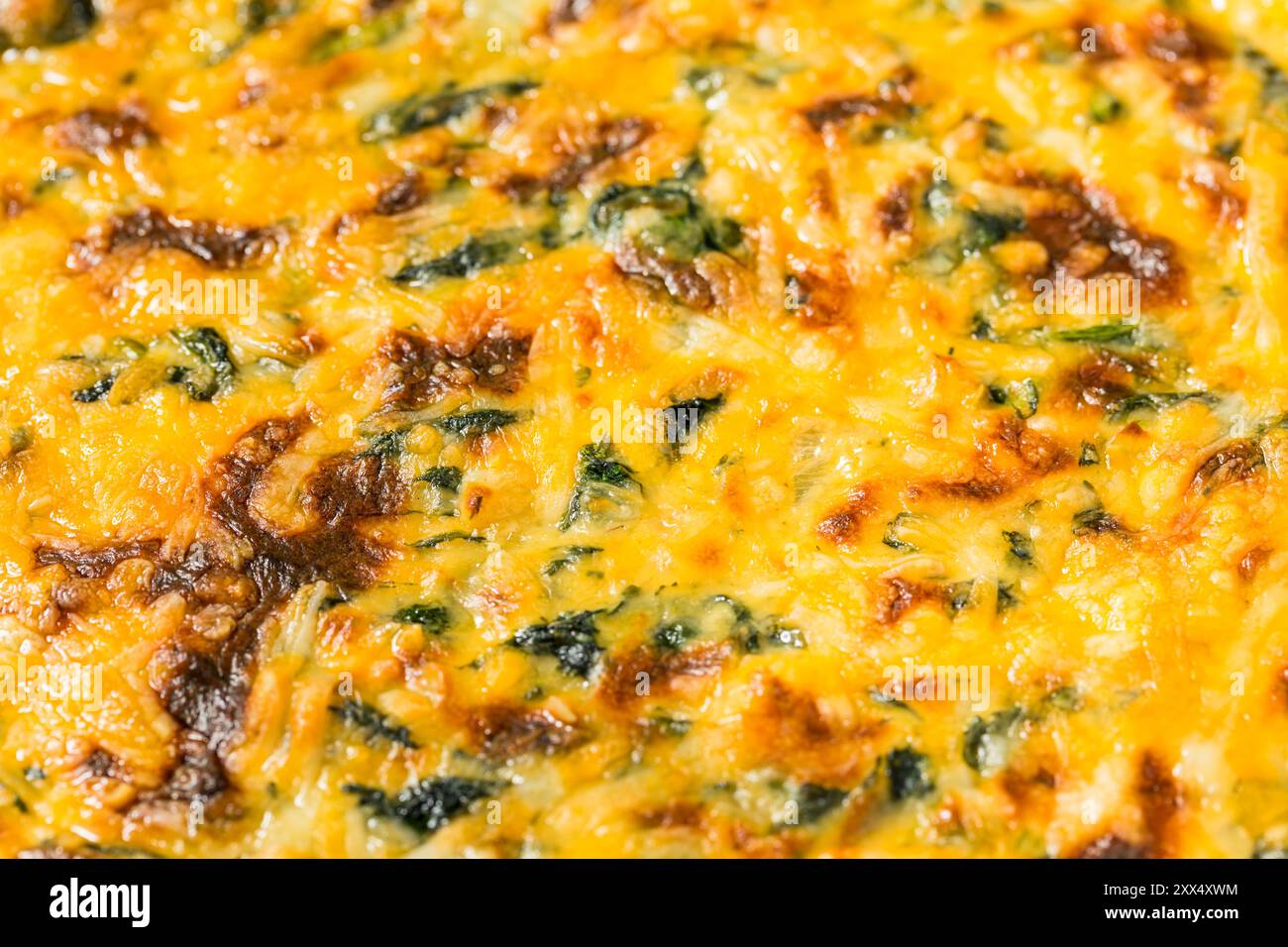 Healthy Baked Spinach Maria Dip with Cheese and Toast Stock Photo - Alamy