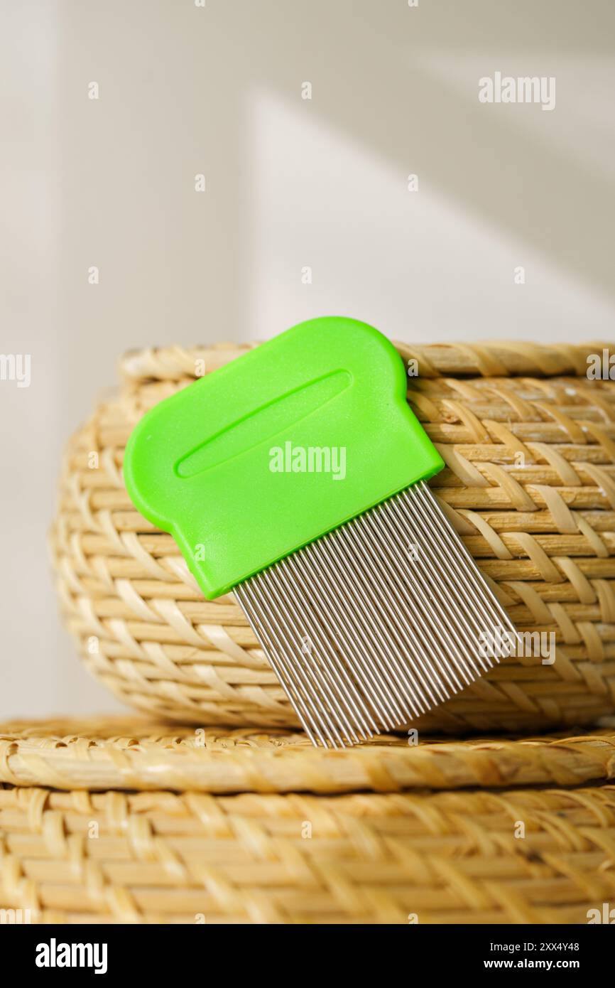 Comb for lice treatment on a Countertop Stock Photo - Alamy
