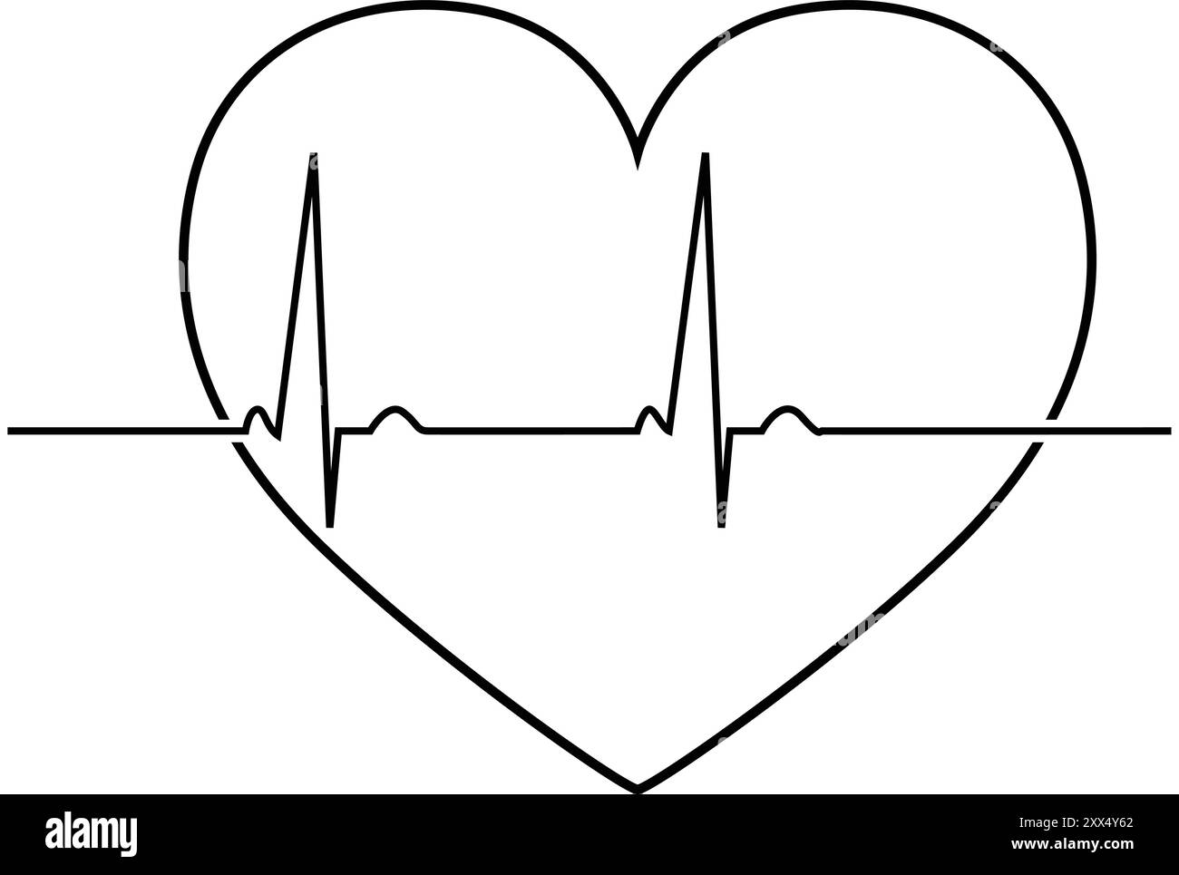 Heart with beat, heart Beat symbol, Heartbeat Icon, heart rate icon ...