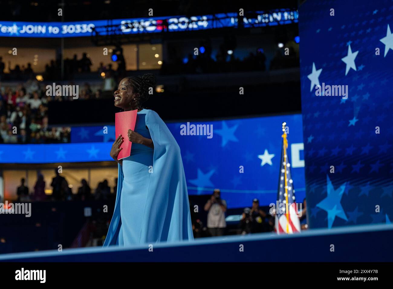 Poet and Activist Amanda Gorman speaks at the 2024 Democratic National ...
