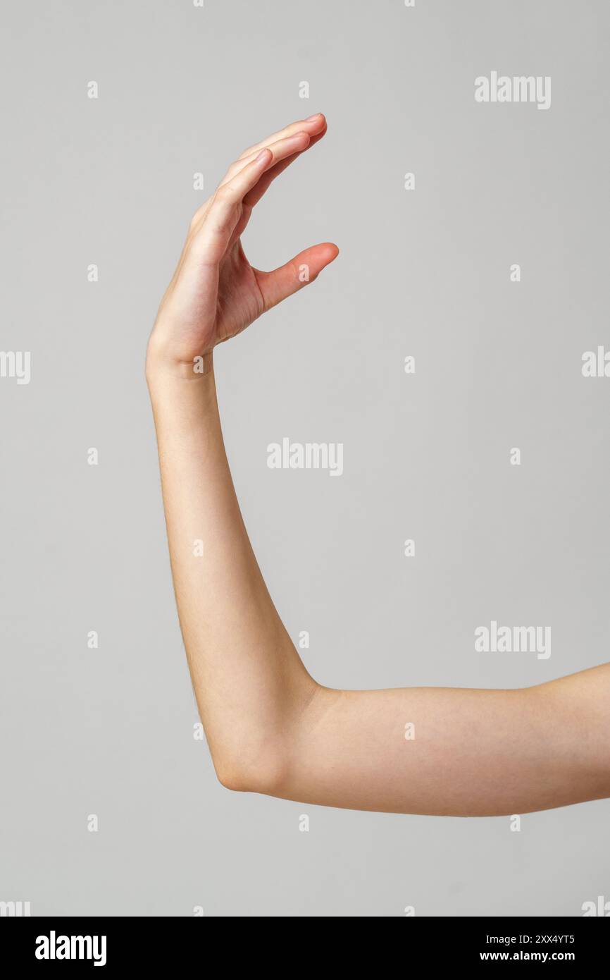 Womans hand forearm gesture hi-res stock photography and images - Alamy