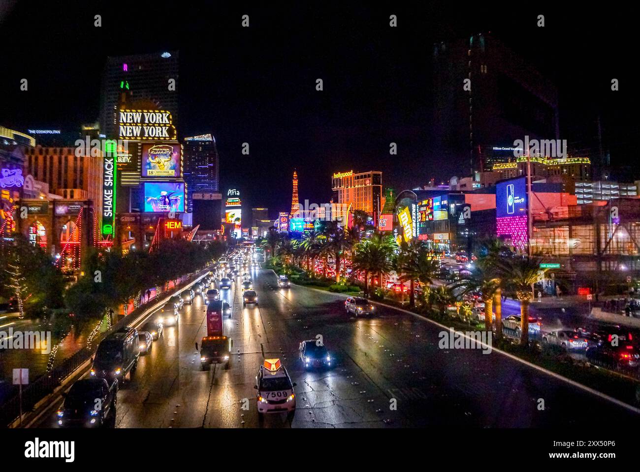 The beautiful photo of Las Vegas Strip, a downtown of Las Vegas city ...