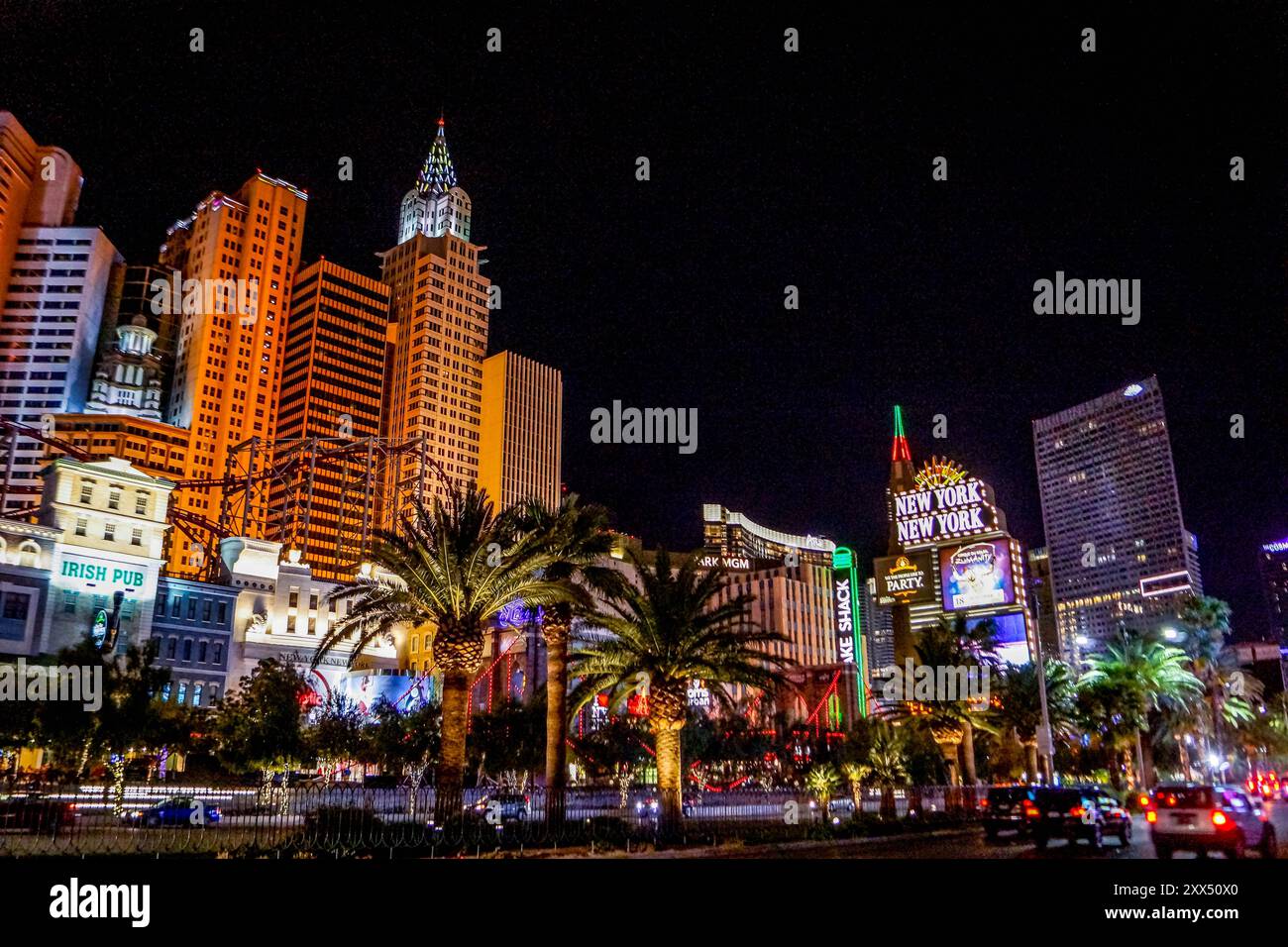 The beautiful photo of Las Vegas Strip, a downtown of Las Vegas city ...