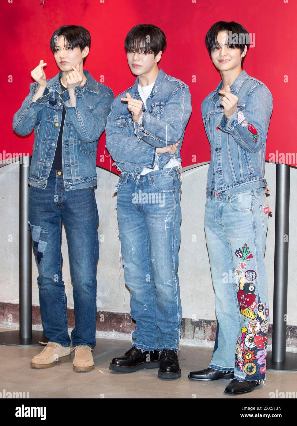 Seoul, South Korea. 22nd Aug, 2024. (L to R) South Korean singer ...