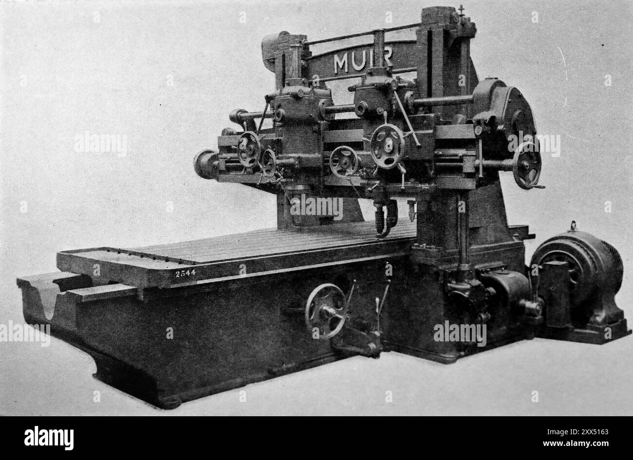 A Muir (Manchester, England) double spindle large milling machine. This ...