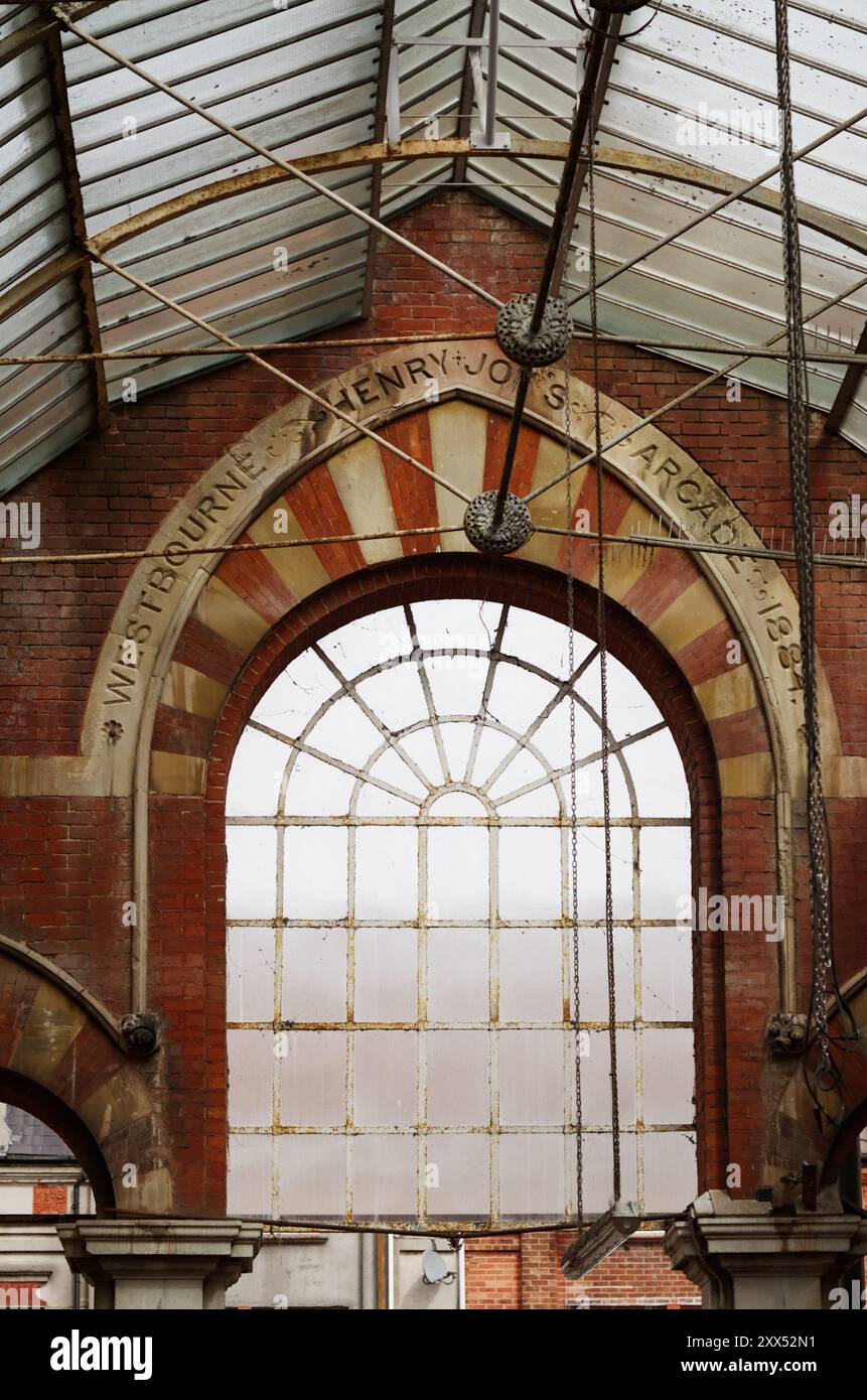 Glazed, Metal Window And Archway With Inscription Over The Doorway Of ...