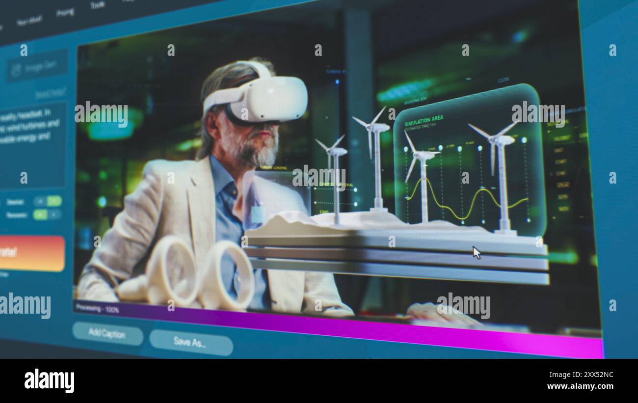 Animation man wearing vr headset hi-res stock photography and images ...