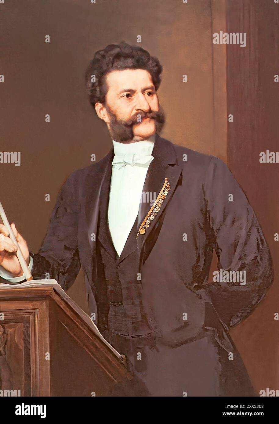 Johann Baptist Strauss II, 1825 – 1899, Austrian composer and violinist ...