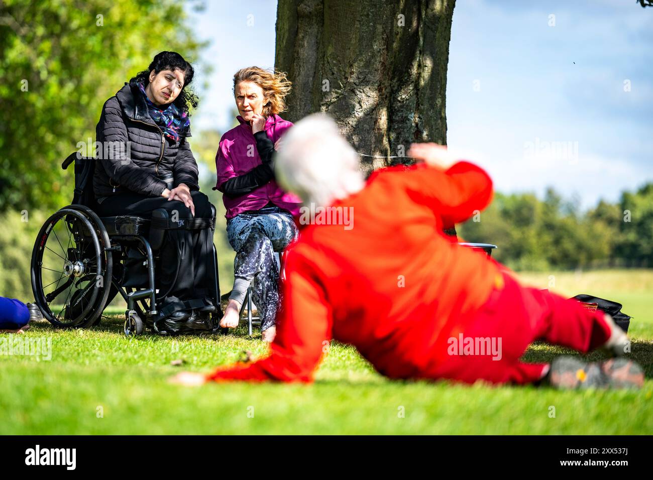 Edinburgh, Scotland. Thu 22 August 2024. Participants performing as ...