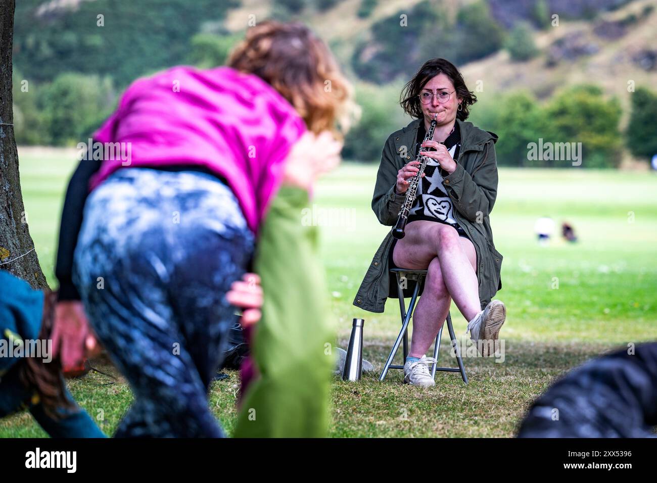 Edinburgh, Scotland. Thu 22 August 2024. Participants performing as ...