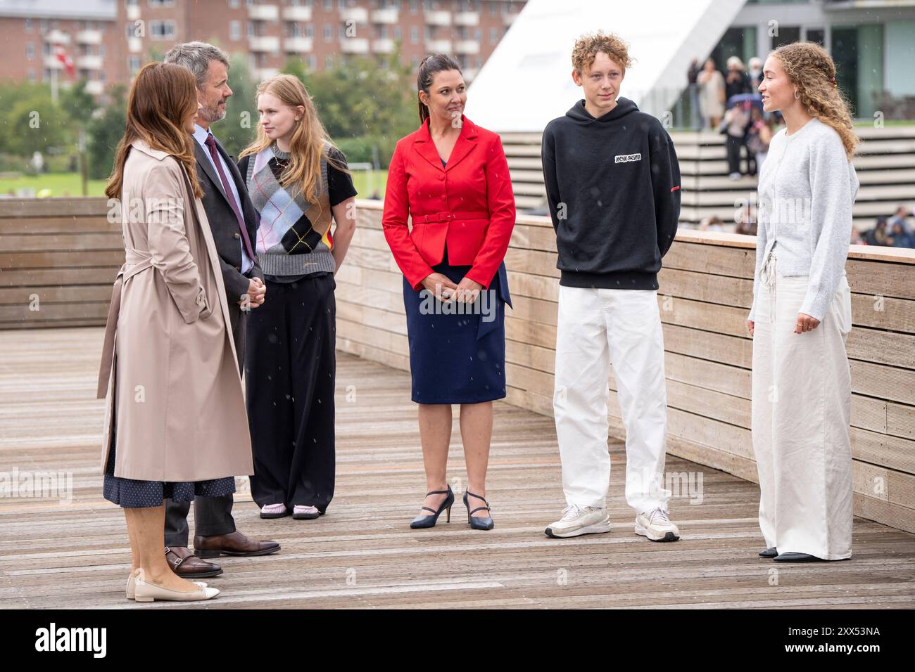 Vejle, Denmark. 22nd Aug, 2024. The royal couple, Queen Mary and King ...