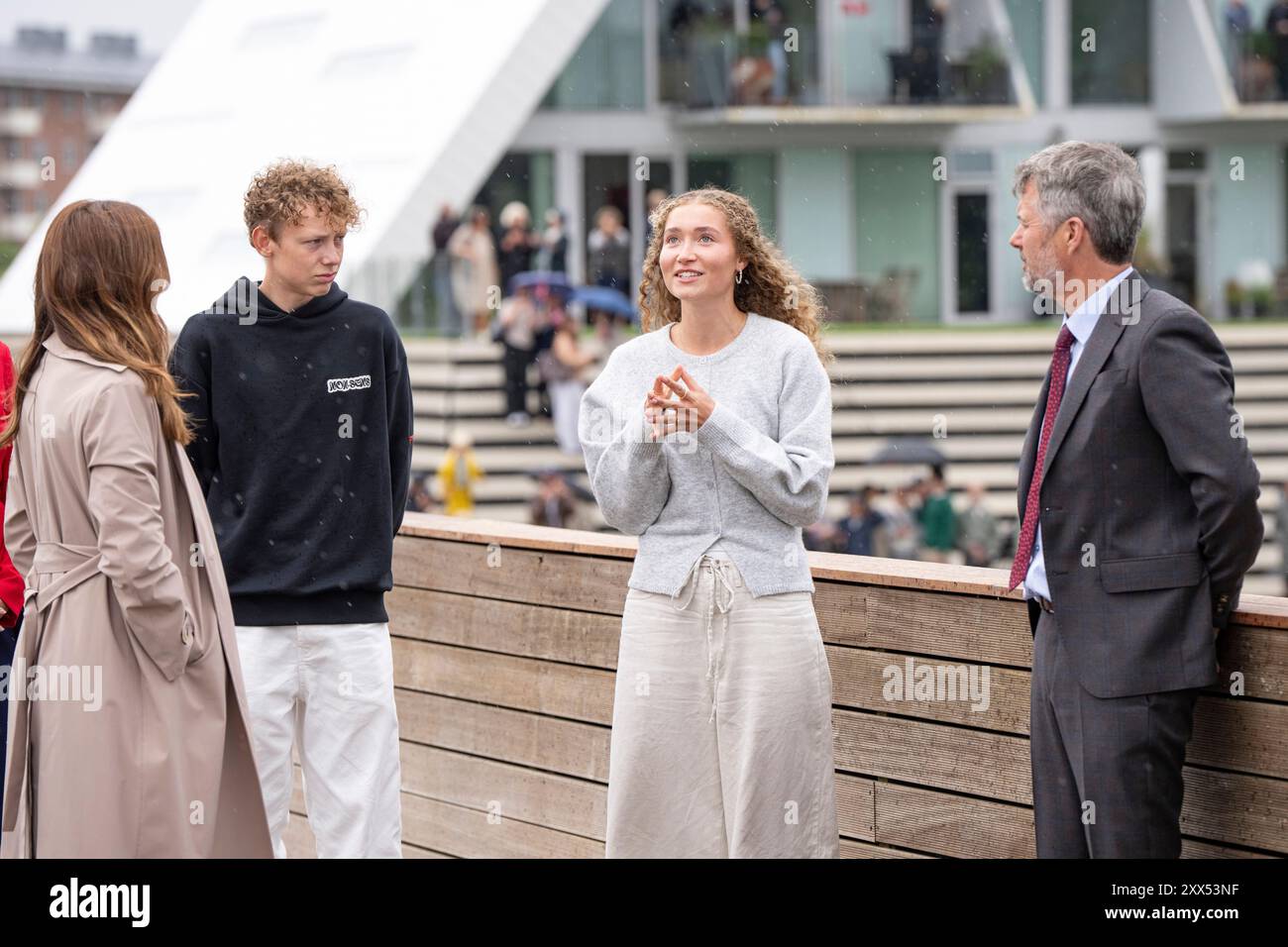 Vejle, Denmark. 22nd Aug, 2024. The royal couple, Queen Mary and King ...