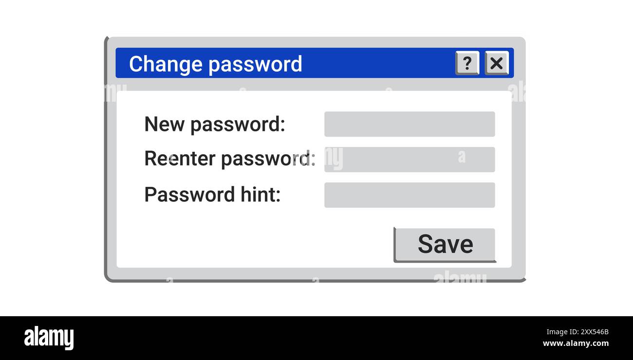 Change password window. Old registration interface. Reset user ... Change password window. Old registration interface. Reset user ...