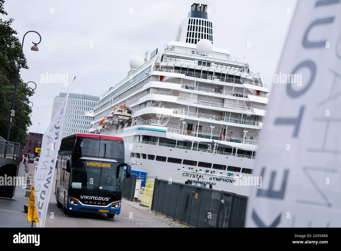 Copenhagen, Denmark. 22nd Aug, 2024. The cruise ship Crystal Symphony ...
