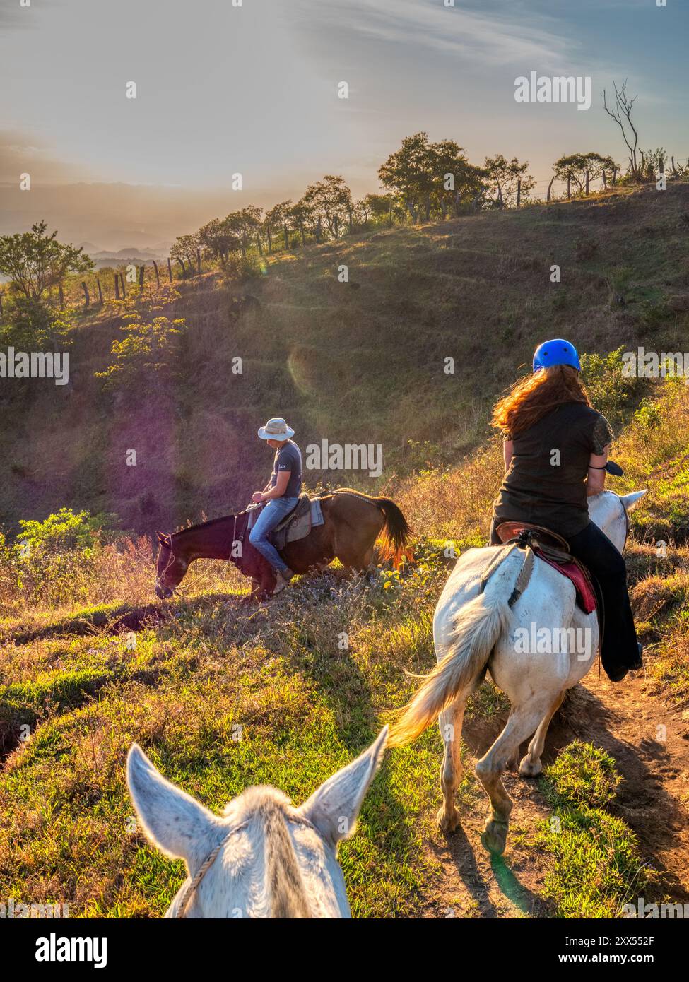 Horseback Riding on Steep Terrain Stock Photo - Alamy