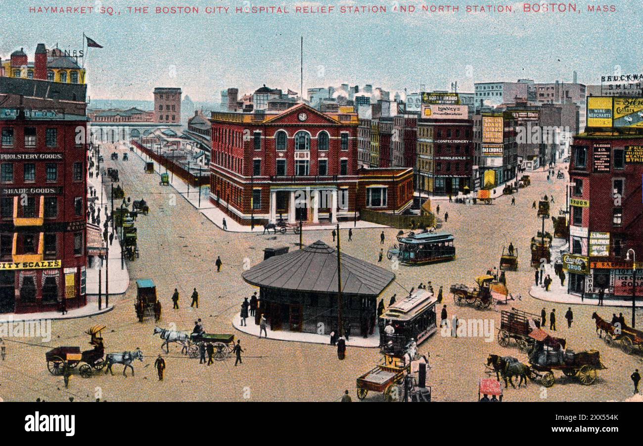 Boston postcard hi-res stock photography and images - Alamy