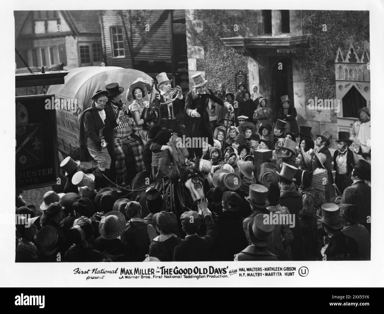 Brighton-born English comedian MAX MILLER with MARTITA HUNT in a scene ...