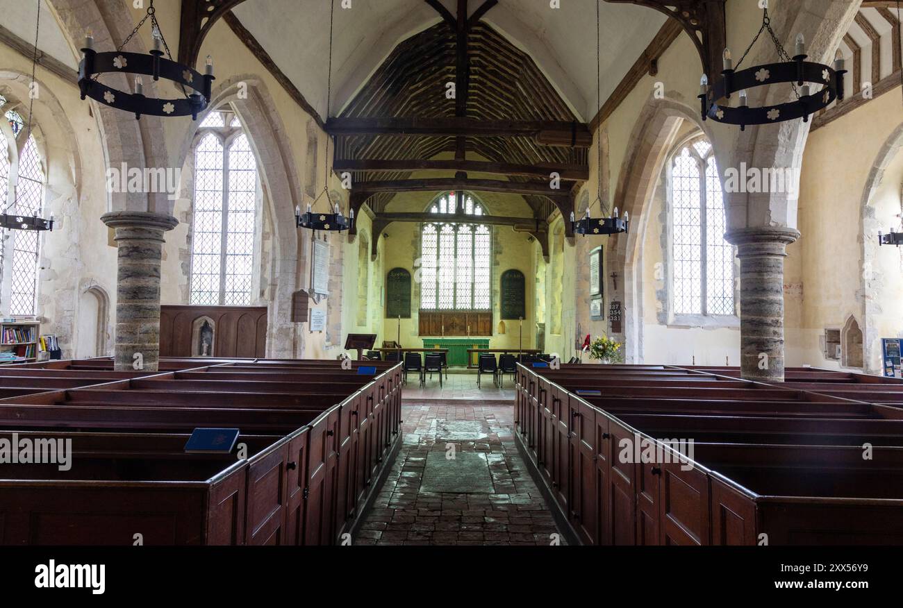 The Interior of St. Mathews Church Warehorne Kent Stock Photo - Alamy