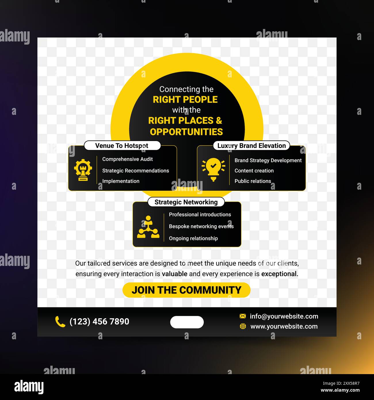 Modern and Unique Social Media Post Template Stock Vector Image & Art ...