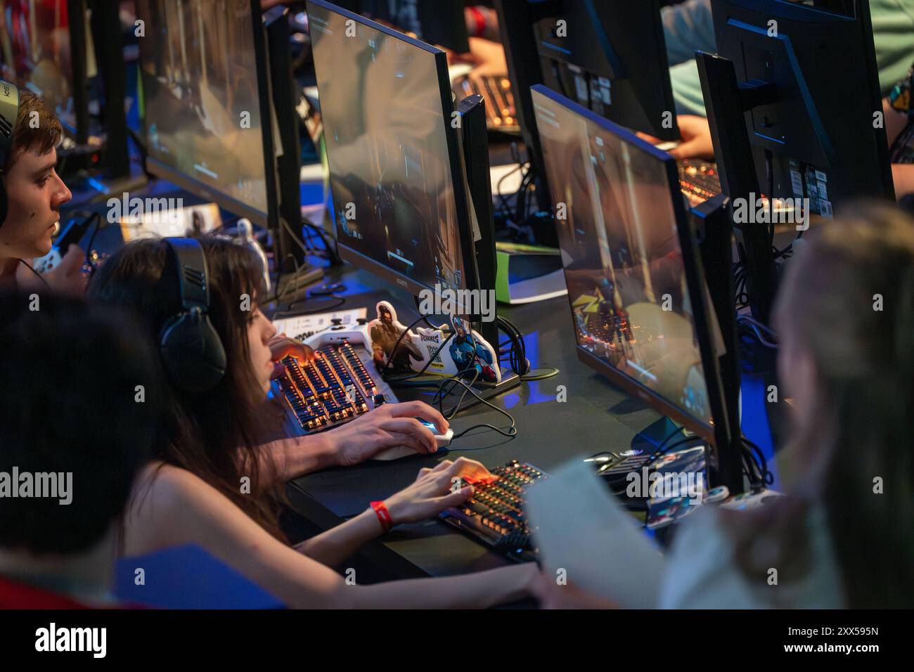 Gamescom 2024 in Köln nach Eigenaussage weltgrößte Messe für Computer ...