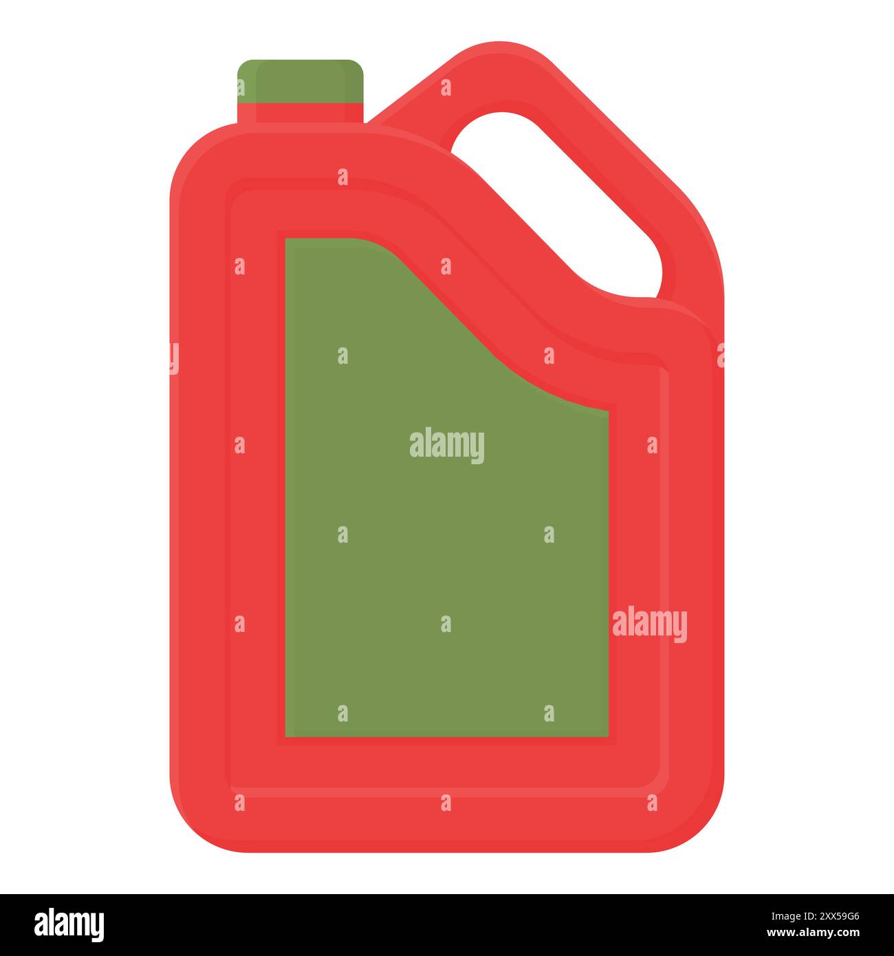 Red Oil Container Vector. Flammable Liquid. Safe for Machines. Oil ...