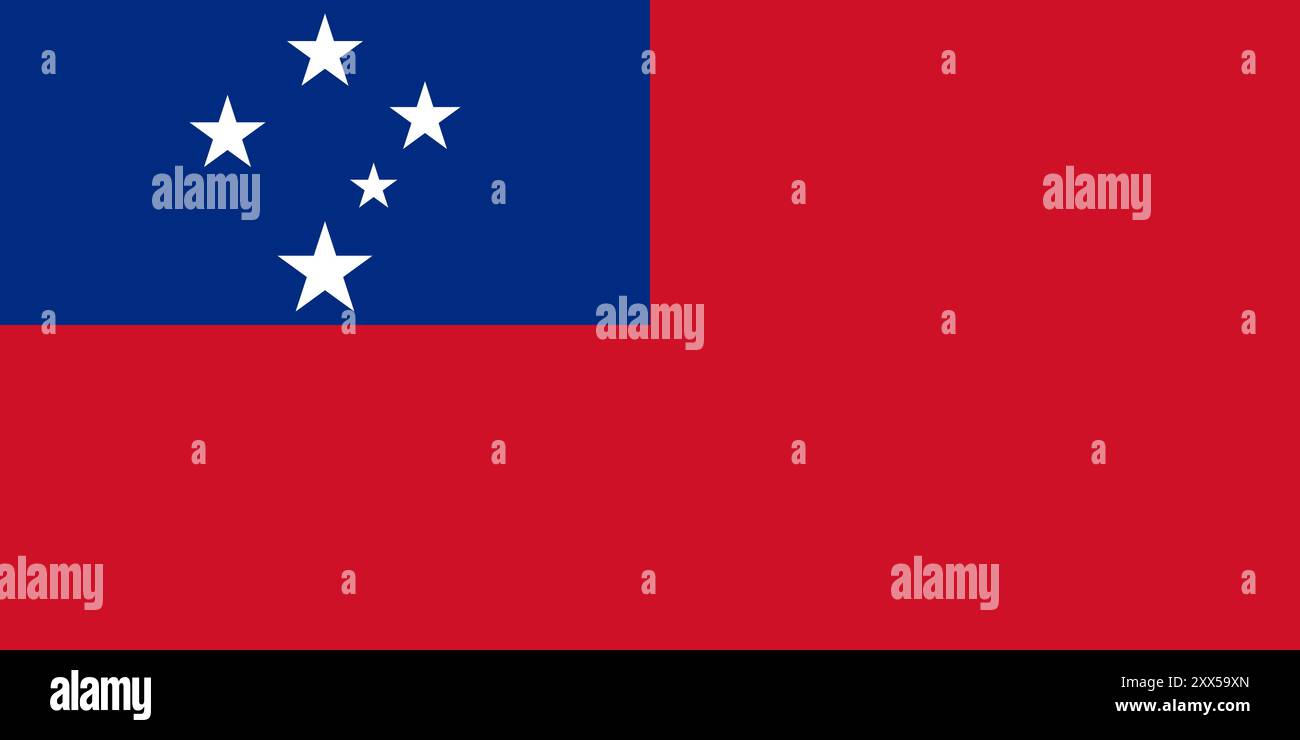 Flag of Samoa, national symbol Stock Vector Image & Art - Alamy