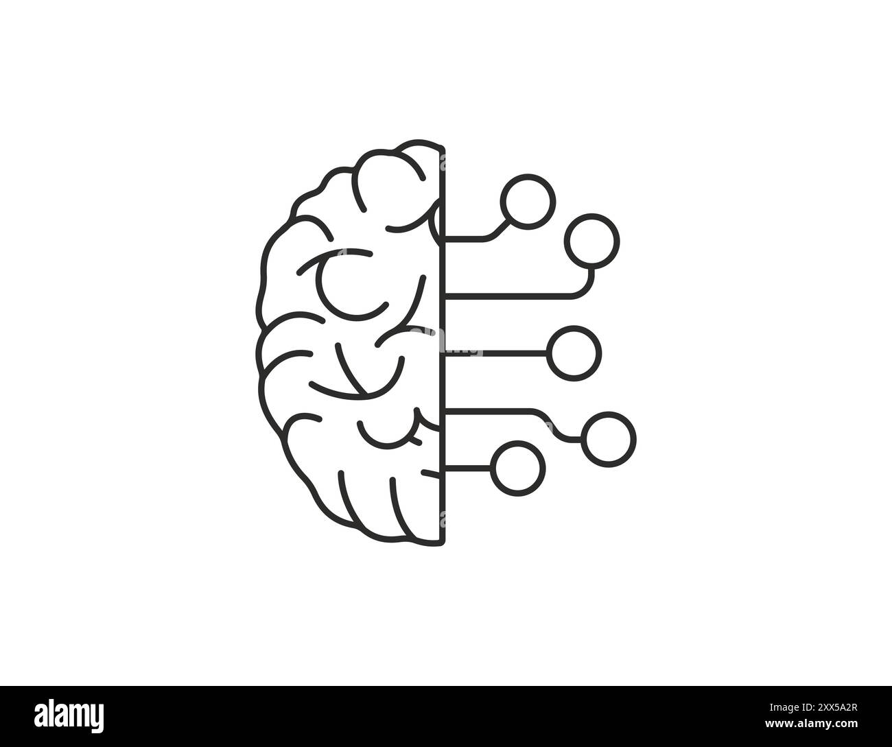 Ai, artificial intelligence, brain icon. Vector illustration Stock ...