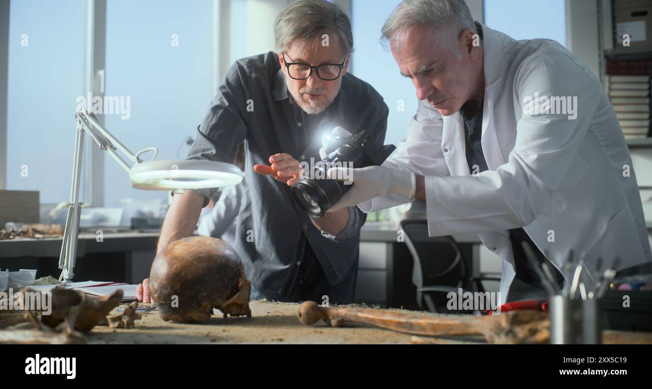 Archaeological laboratory senior paleoanthropologist hi-res stock ...