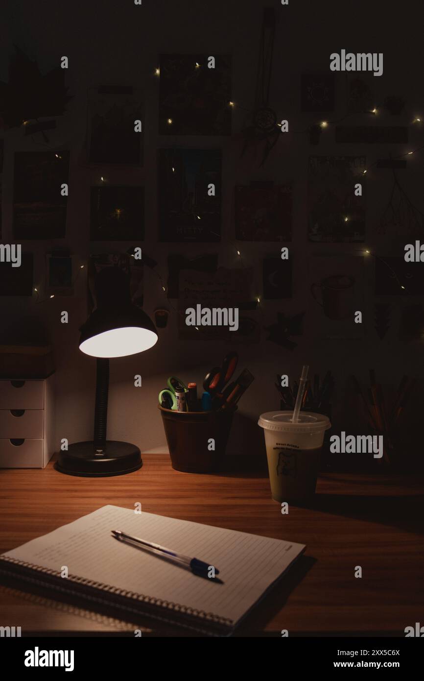 comfy home office environment Stock Photo - Alamy