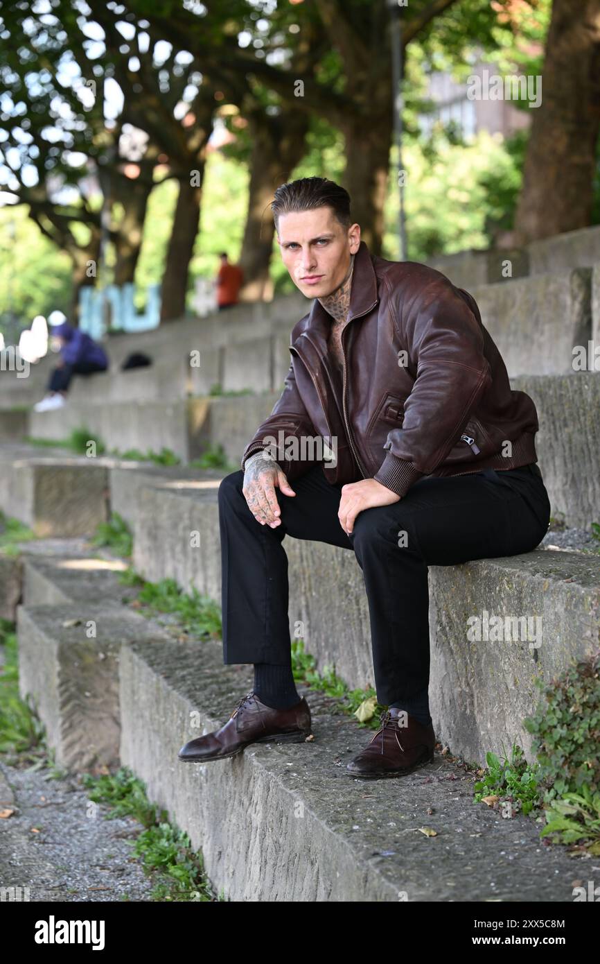 Bremen, Germany. 19th Aug, 2024. Influencer, model and actor Fabien ...