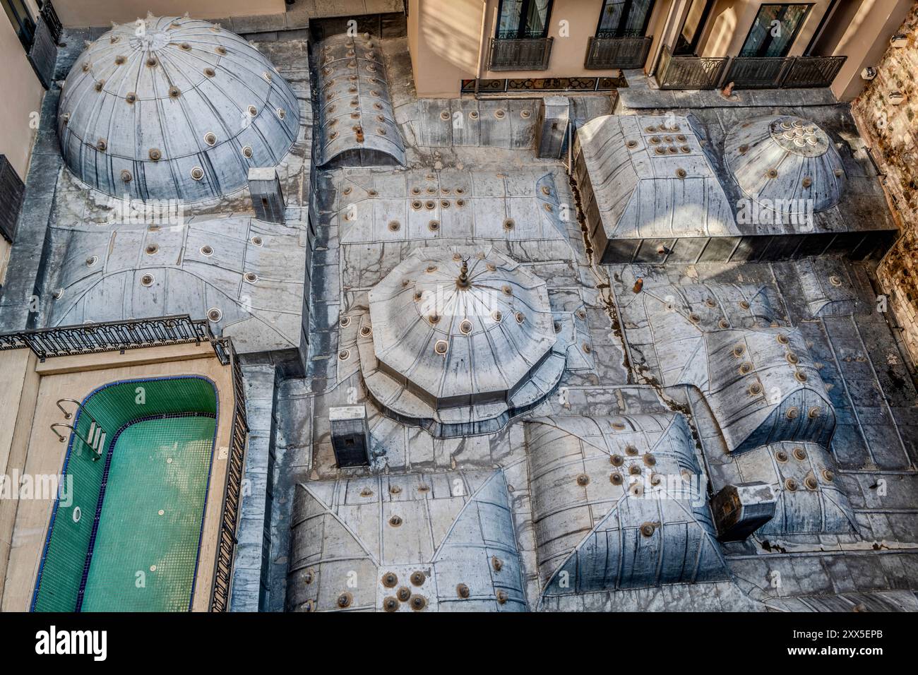 Hotel roof with swimming pool Istanbul City Istanbul Türkiye Stock ...