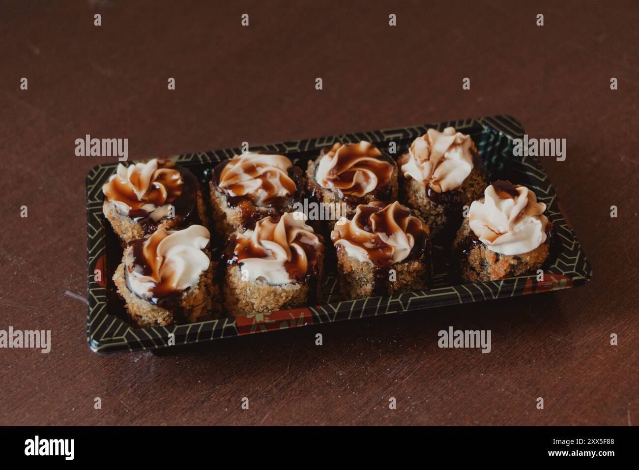 hot roll sushi ready to eat Stock Photo - Alamy