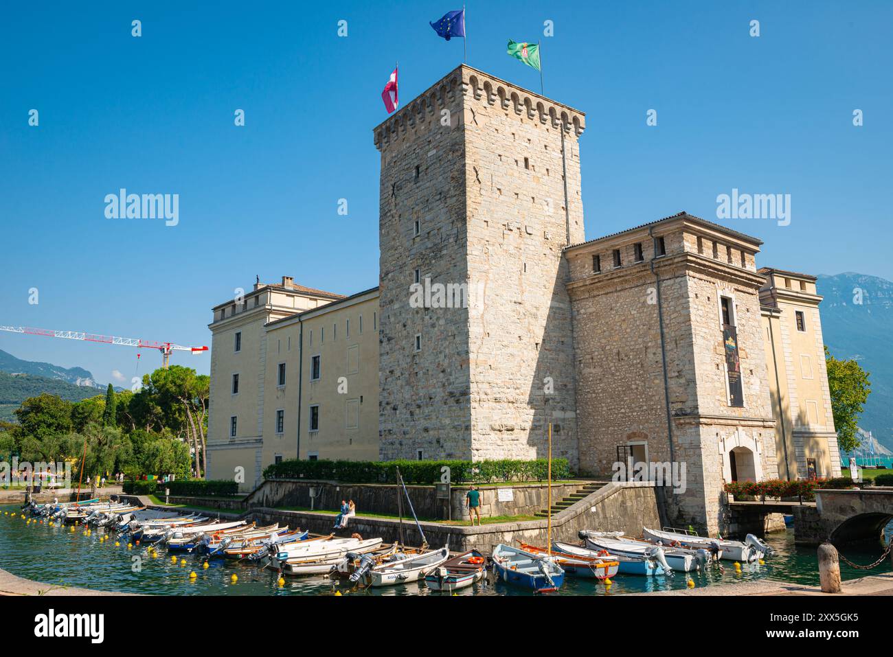 The Rocca di Riva castle which houses the Civic Museum of Riva del ...