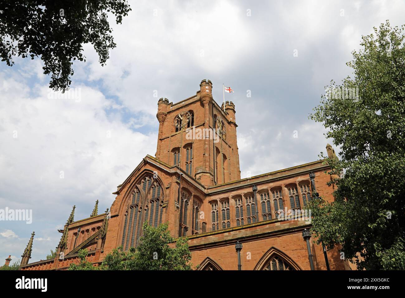 Historic Church of John the Baptist at Hill Street in Coventry Stock ...