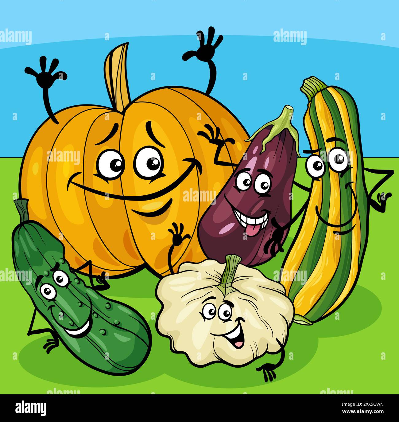 Pattypan squash vector vectors hi-res stock photography and images - Alamy