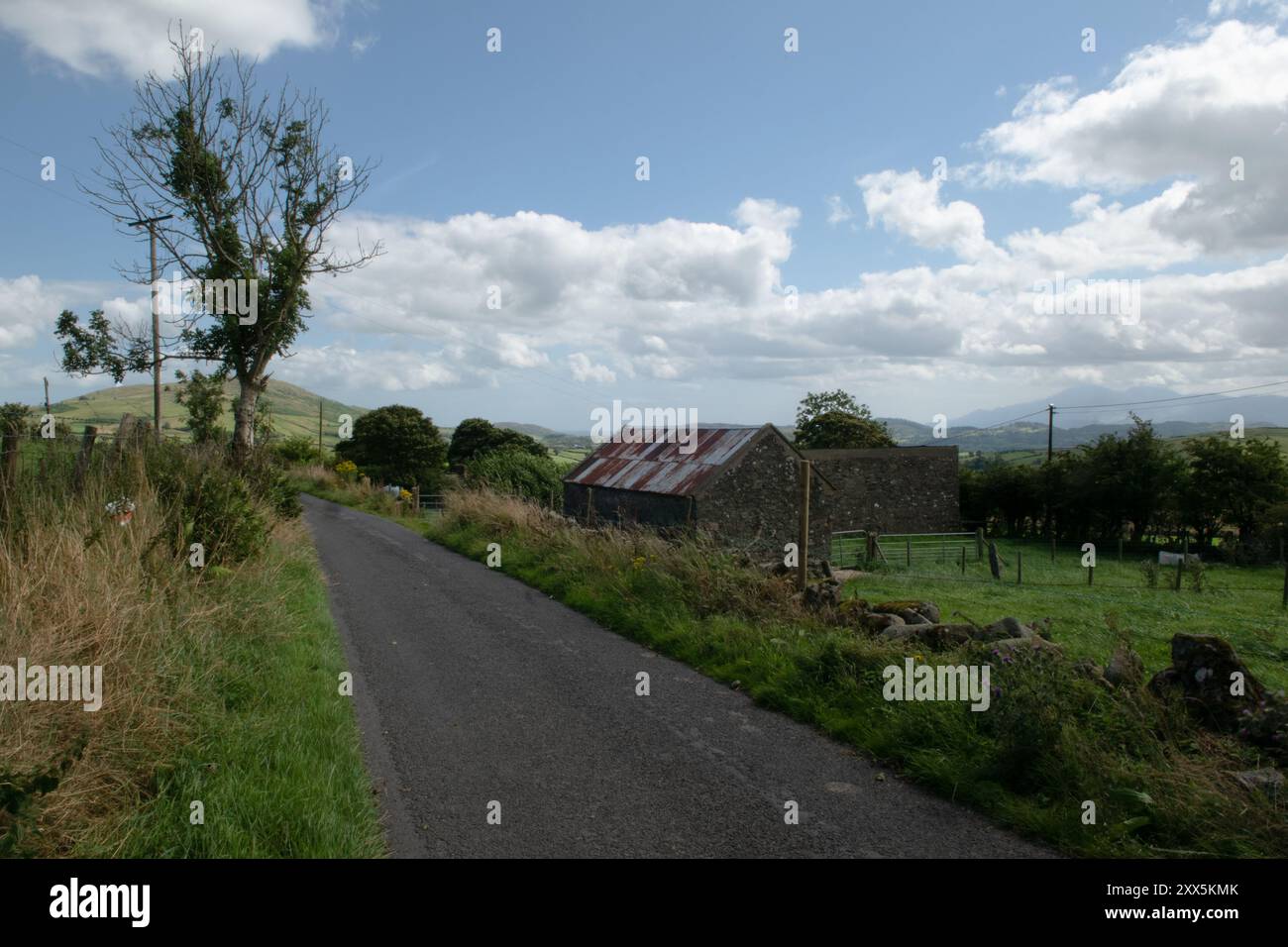 Country road, Legananny, County Down, Northern Ireland Stock Photo - Alamy