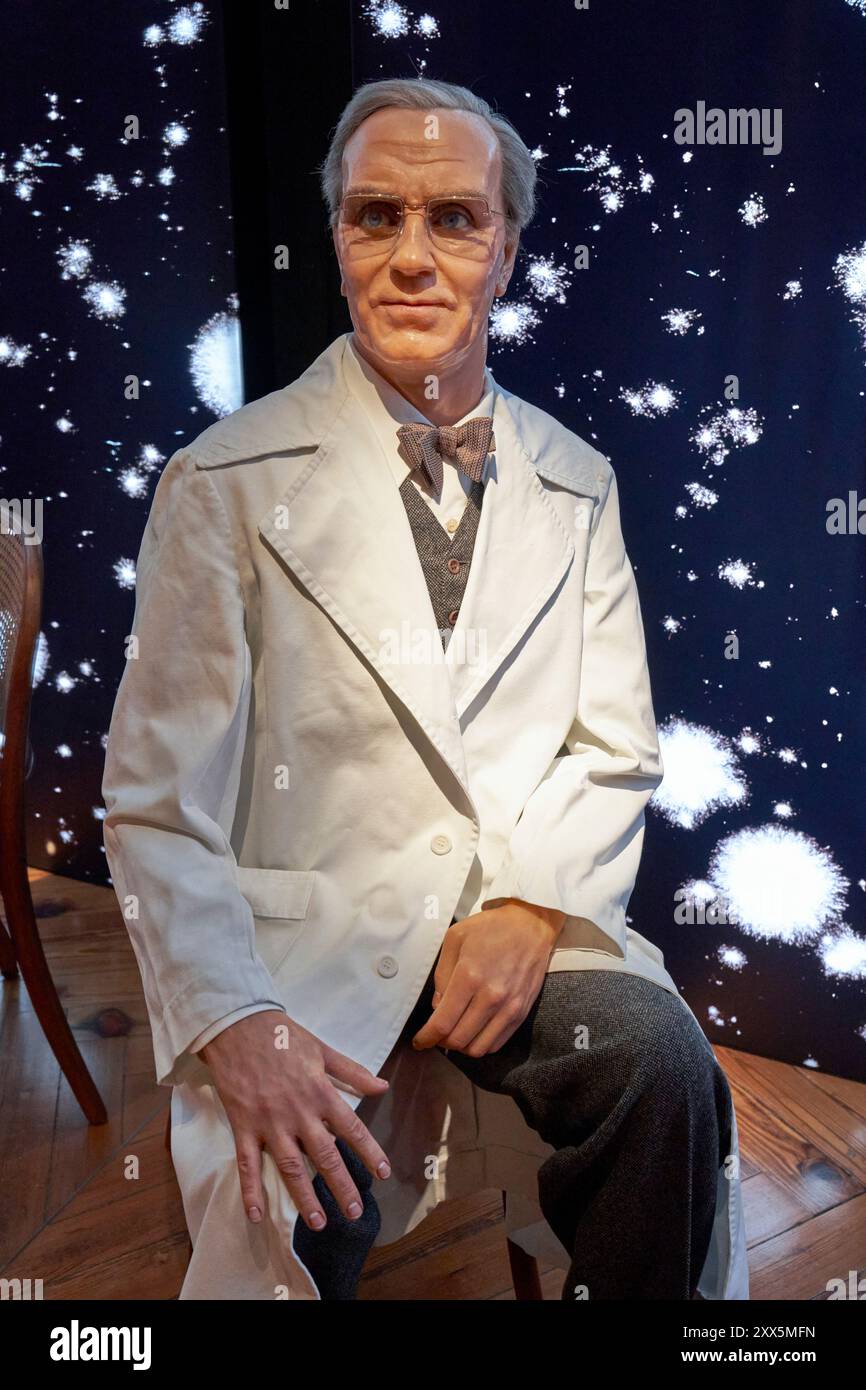 Alexander Fleming figure in the Wax Museum in Barcelona, Spain Stock ...