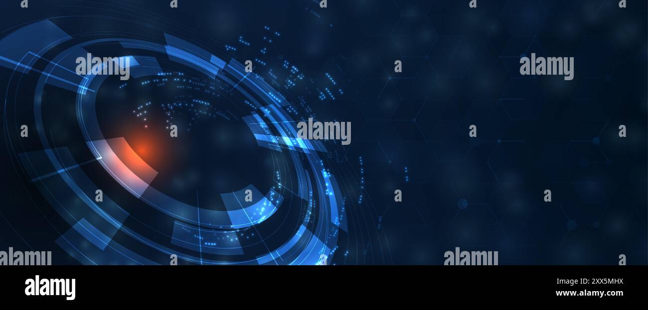 Technology Network Vector Background.. Science and technology ...