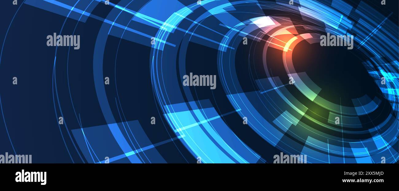 Technology Network Vector Background.. Science and technology ...