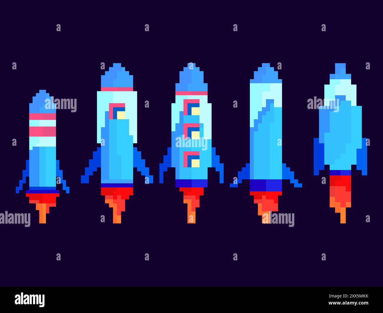 Pixelated spacecraft vector vectors hi-res stock photography and images ...