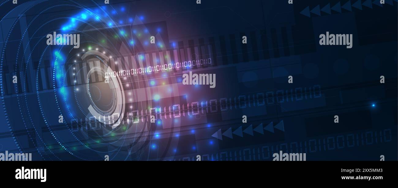 Technology Network Vector Background.. Science and technology ...