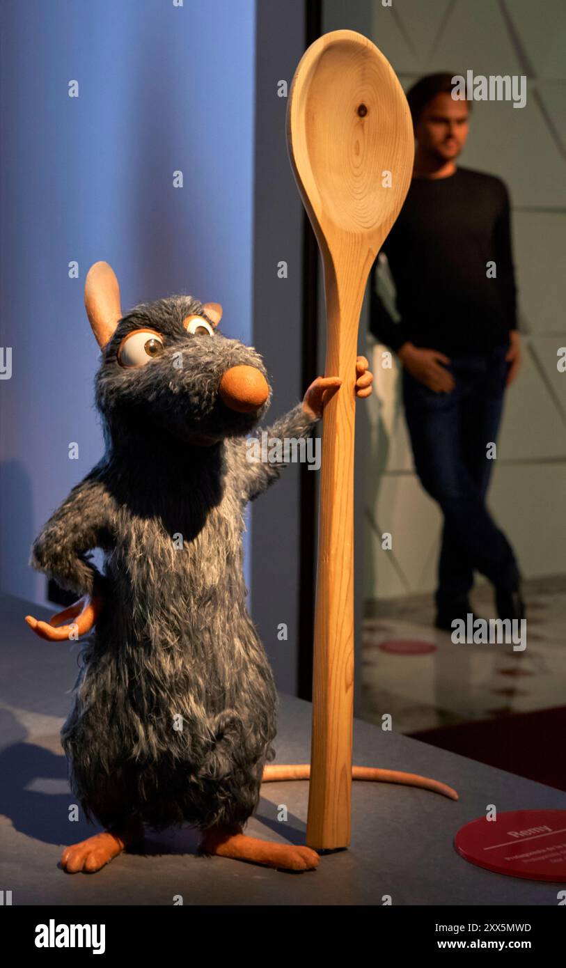 Remy from Ratatouille figure in the Wax Museum in Barcelona, Spain ...